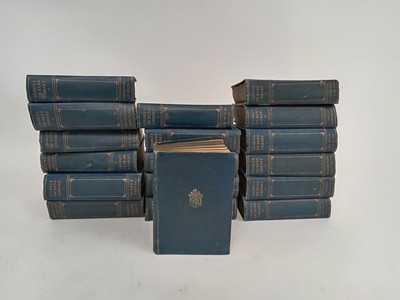 18Pc Antique Charles Dickens Library Hardback Collection Blue ...