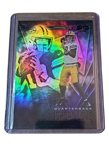 Jordan Love ROOKIE CARD RAINBOW HOLO FOIL 2020 ILLUSIONS RC #10 PACKERS ...