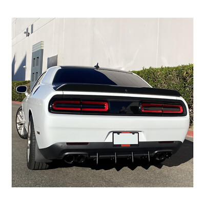 For Dodge Challenger 2015-23 GT SXT Rear Bumper Diffuser Shark Fins ...