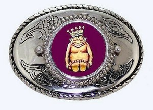 ROJ Mirth King Billiken Lucky Charm Masonic Fraternal Shriner Belt ...