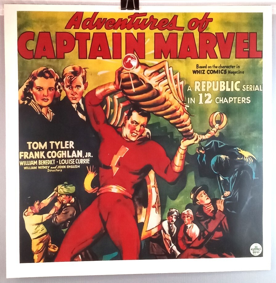 1941 ADVENTURES OF CAPTAIN MARVEL SERIAL MOVIE POSTER REPRODUCTION 11 ...