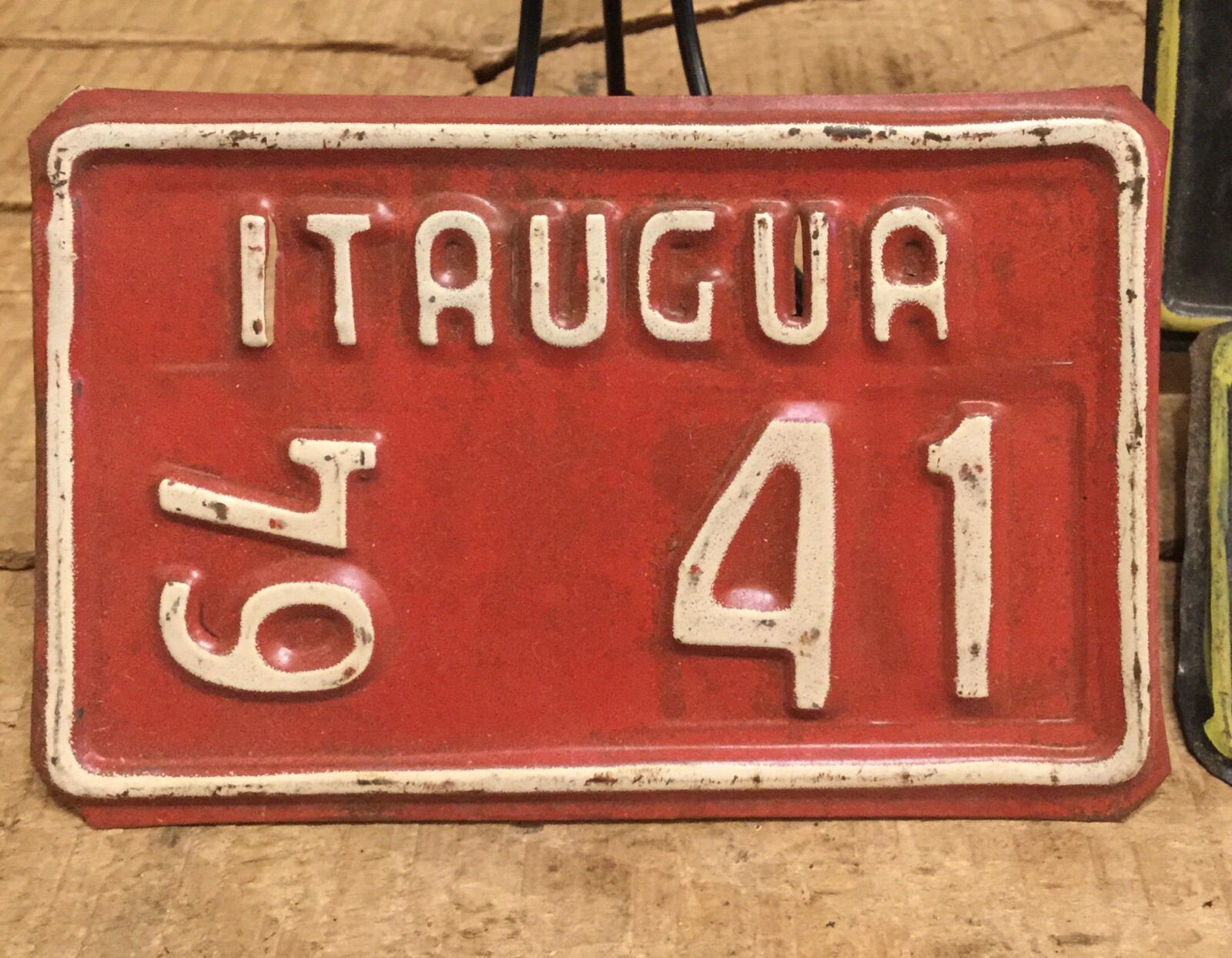 Lot Of 4 Vintage RETIRED 1960s Colorful ITAUGUA Paraguay License Plates ...