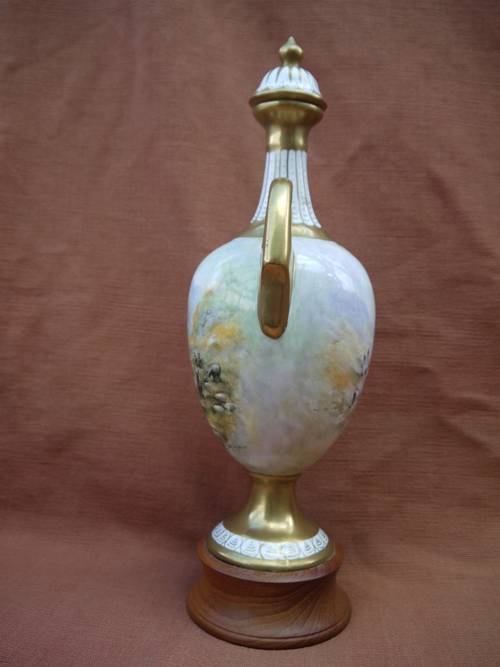 David Bowkett Ceramics Vase Painted by David Scyner (Ex Royal Worcester ...