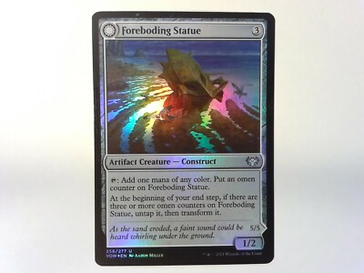 Foil Foreboding Statue Innistrad: Crimson Vow - Magic the Gathering MTG ...