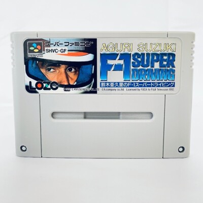Sf116 Super Famicom Official Game soft Aguri Suzuki F-1 Super Driving SFC Japan | eBay