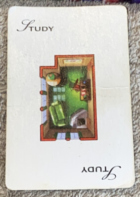 CLUE The Classic Detective Board Game REPLACEMENT PART- Study Card | eBay