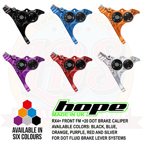 Hope RX4+ Road Gravel Brakes Calipers SRAM Shimano - All Colors - Brand ...