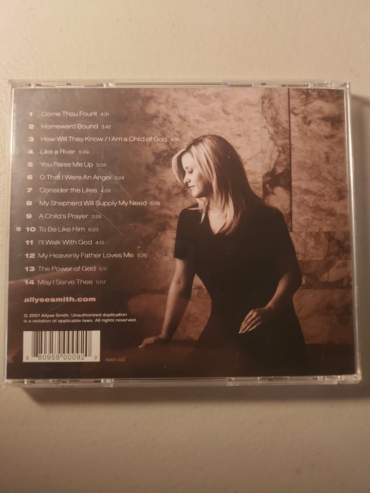 Come Thou Fount Allyse Smith Music CD LDS Mormon with Pianist Marvin ...