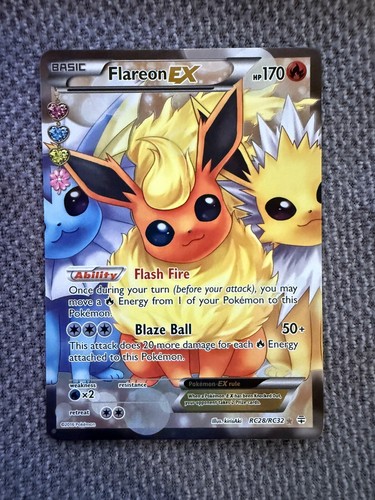 Flareon EX - RC28/RC32 - Pokemon Generations Radiant Collection Card | eBay