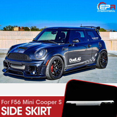 For F56 Mini Cooper S DAG Style FRP Fiber Unpainted Ver 2.1 side skirt ...