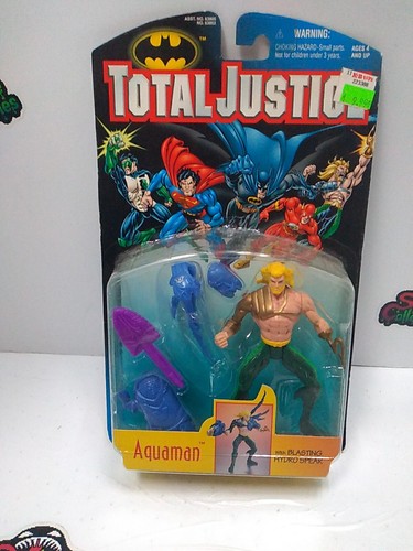 AQUAMAN TOTAL JUSTICE ACTION FIGURE DC Comics 1996 KENNER VINTAGE ...