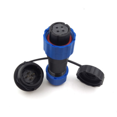 IP68 SD16 4 Pin LED Waterproof Connector, Industrial Plug 4pin Heavy ...