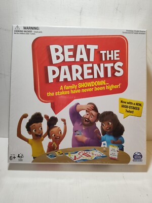 Beat The Parents Spin Master Board Game Family Trivia Age 6+ 2021 ...