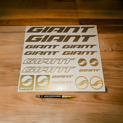 Lot de 18 stickers autocollant Giant sponsor vélo | eBay