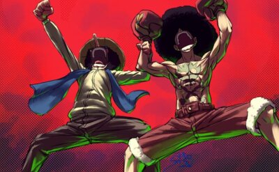 ONE PIECE monkey d luffy usopp abs afro big nose Custom Gaming Mat Desk ...