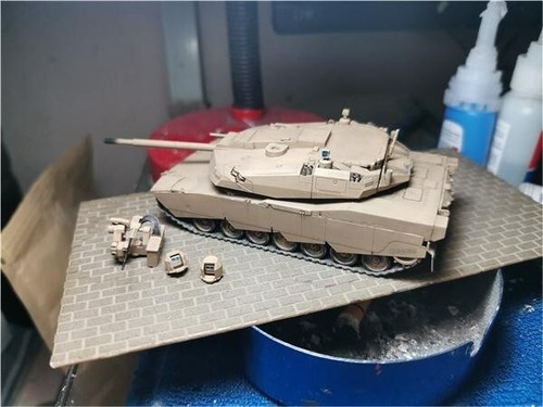 New Hand Painted 1/72 US Army Abrams X Tank Desert Color 3D Resin ...