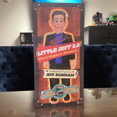 LITTLE JEFF DUNHAM Ventriloquist Dummy in BOX with DVD Nice! Signed | eBay