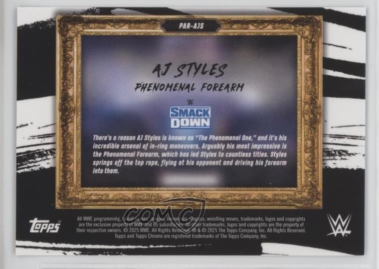 2025 Topps Chrome WWE Paradigm Gold Refractor /50 AJ Styles #PAR-AJS | eBay