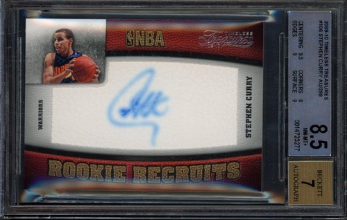 2009 TIMELESS TREASURES STEPHEN CURRY ROOKIE AUTO /299 BGS 8.5 | eBay