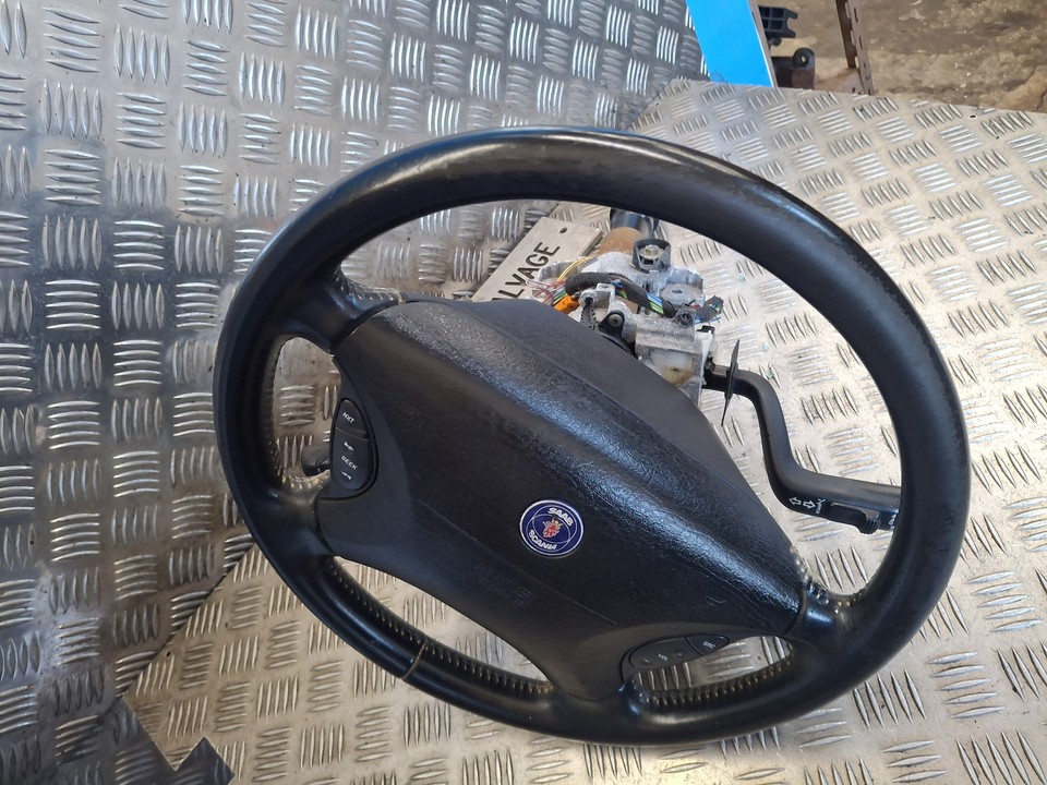 SAAB 9-3 MK1 STEERING COLUMN WHEEL INDICATOR WIPER STALKS AIRBAG SQUIB ...