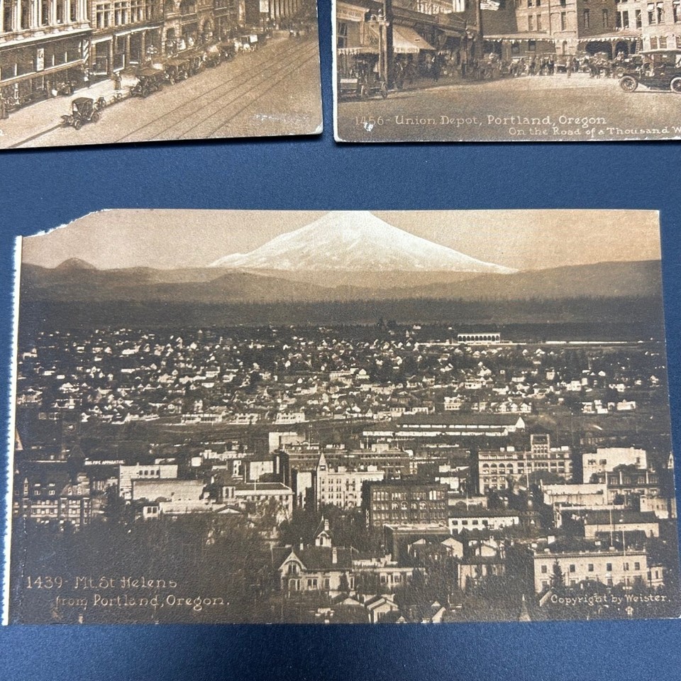 Early 1900 Portland, Oregon, USA Sepia Landscape Architecture Postcards ...