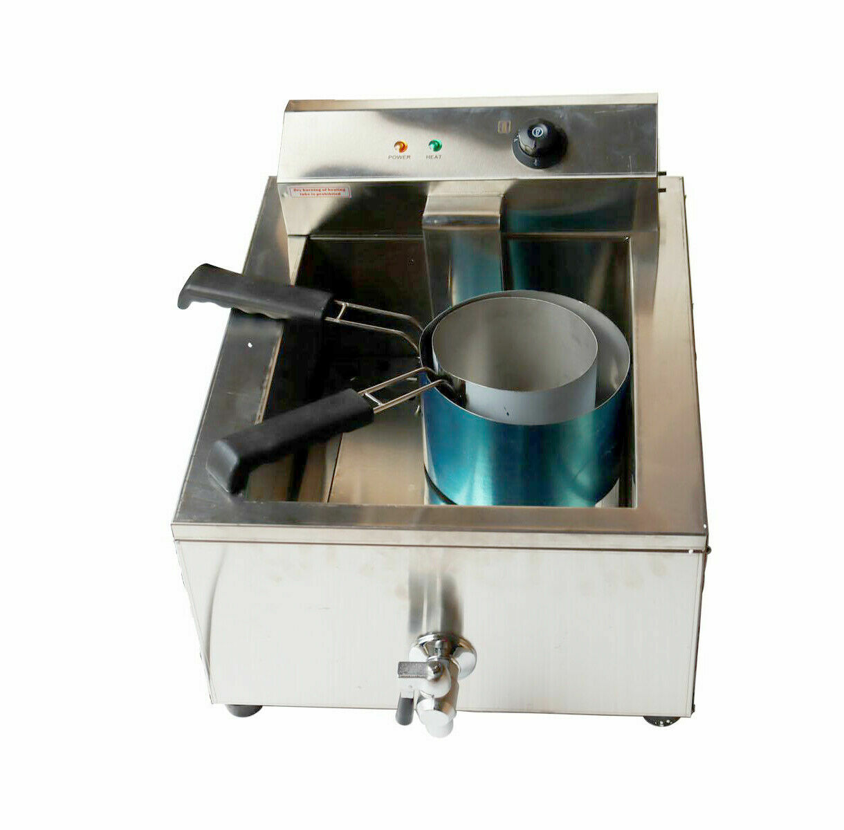 Funnel Cake Fryer Deep Fryer 110V Commercial Restaurant Full Stainless ...