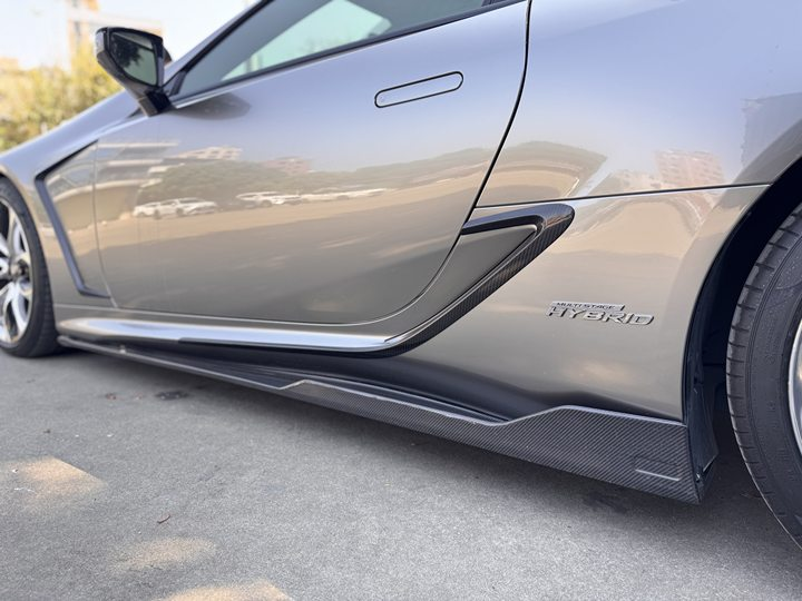 Dry Carbon fiber body kits Front Rear Canards For Lexus LC500 LC500H ...
