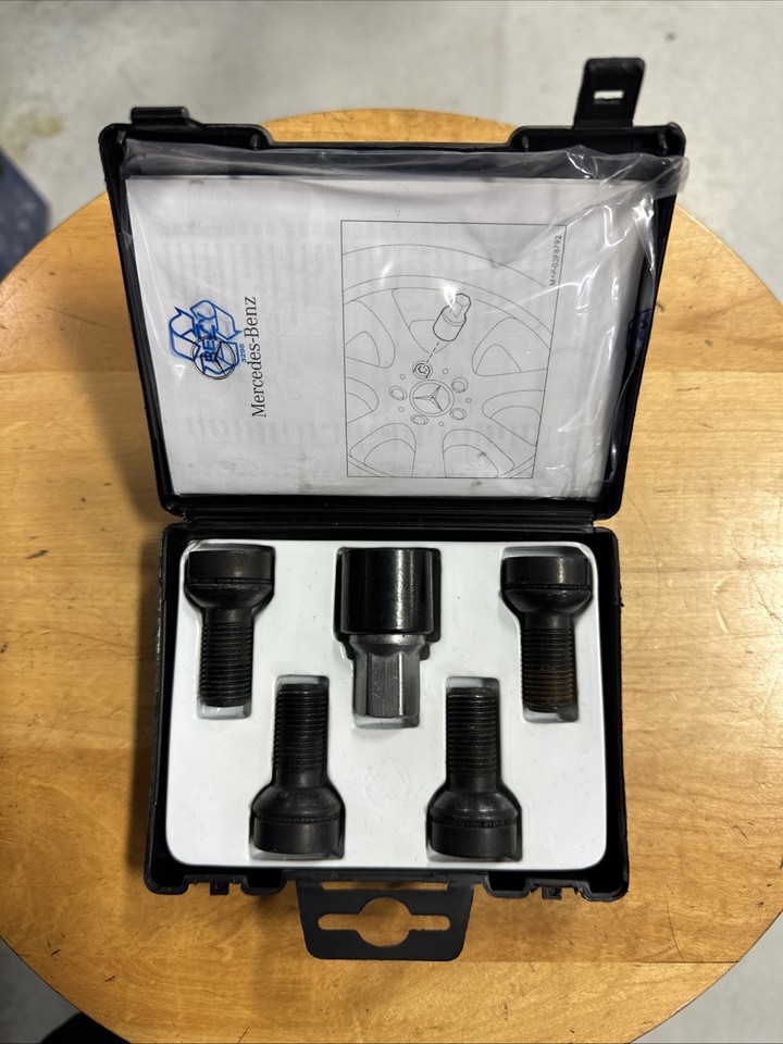 Authentic OEM Mercedes-Benz Wheel Lock Kit A001 990 1607 Black Color ...