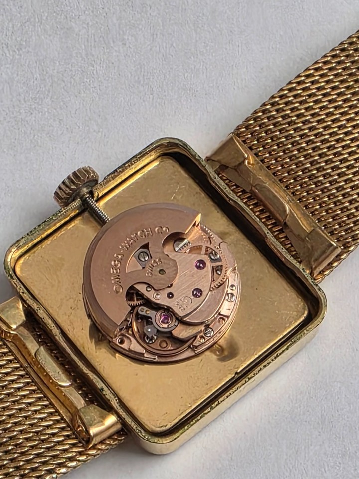 Vintage OMEGA De Ville Cal.663 551.071 Andrew Grima Automatic w/ Mesh ...