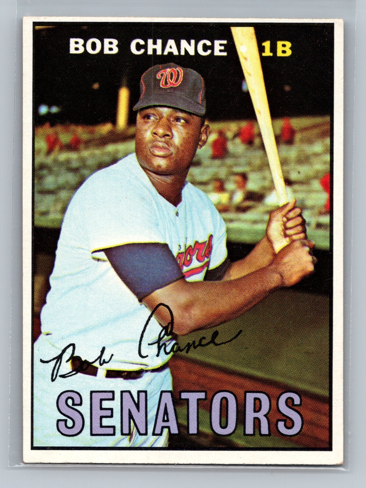 1967 Topps Bob Chance #349 - Washington Senators - EX to NEAR MINT | eBay