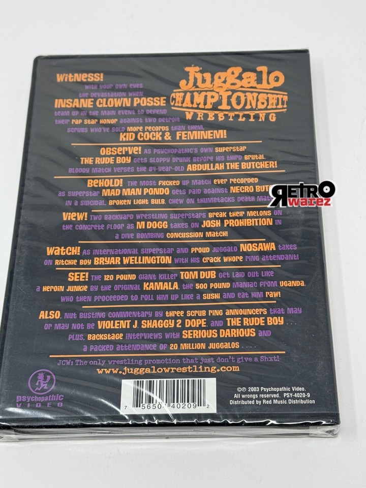 Insane Clown Posse - JCW Juggalo Championshit Wrestling Vol. 3 DVD ...