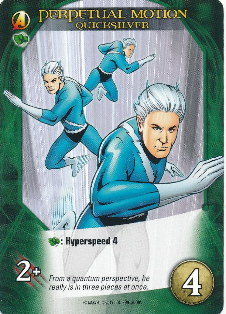 QUICKSILVER Upper Deck Marvel Legendary REVELATIONS PERPETUAL MOTION | eBay