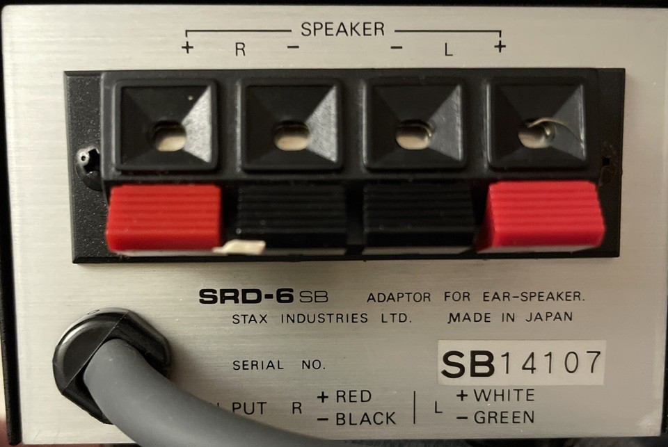 STAX SRD-6 energizer--listen to original Lambda, SRD-X, SR-5, SR-3, SR ...