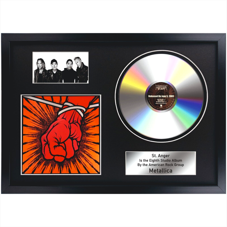 Metallica The Black Album / Memorabilia / Souvenir in black frame ...