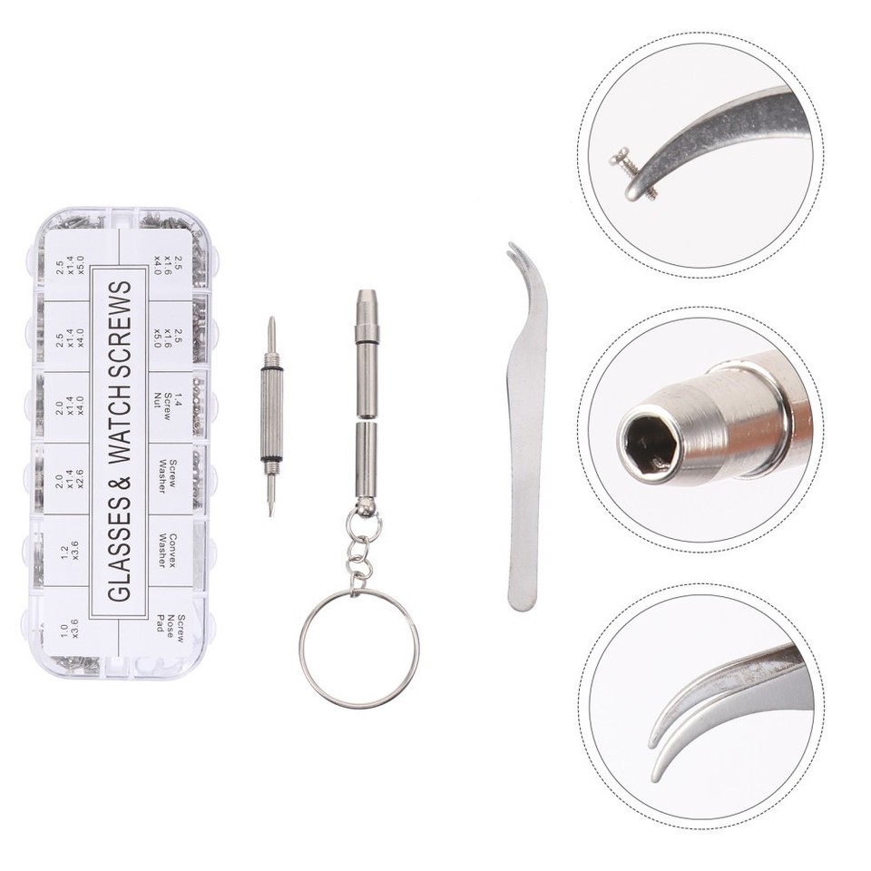 Eye Glasses Screwdrivers Eyeglass Repair Assortment Tool Kit with ...