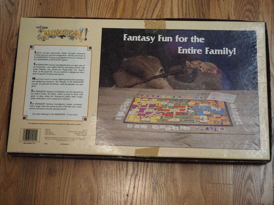 The New Dungeon Board Game 1989 TSR D&D Dungeons & Dragons | eBay