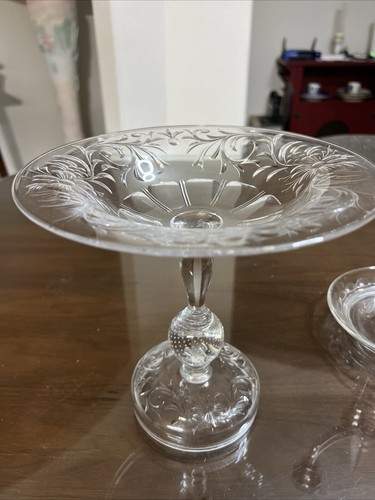 Antique Pairpoint Cut Crystal Compote 8.5”controlled Bubble | eBay