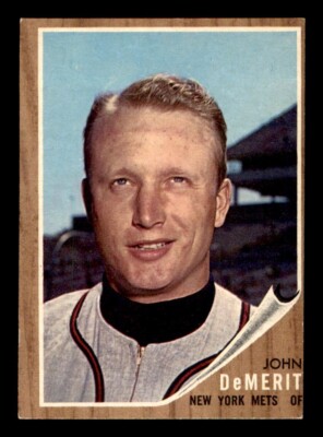 1962 Topps Baseball #4 John DeMerit EX+ | eBay