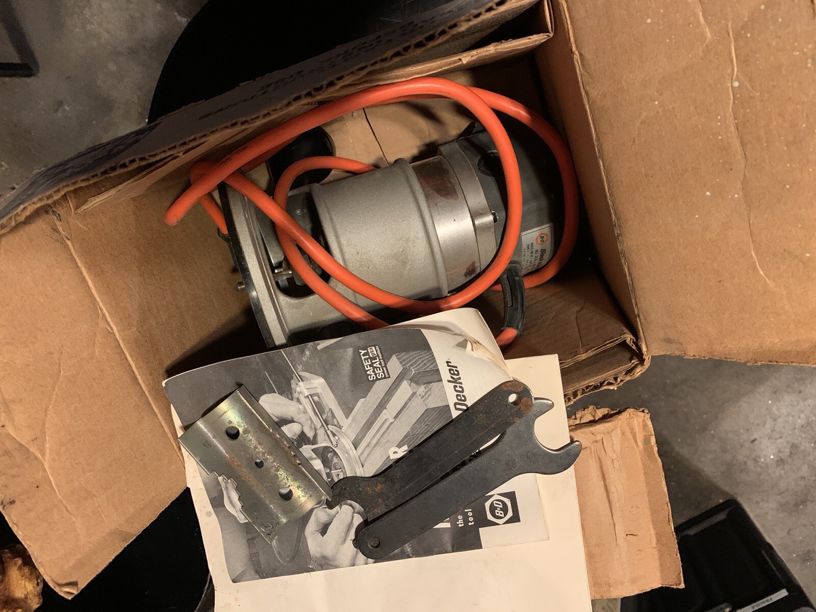 1/4" Shaft Router Black & Decker Model 7610 Vintage Metal 3/4 HP 22,000 ...