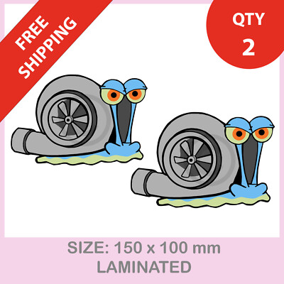 Gary Turbo Snail, DECAL STICKER (LAMINATED) 4x4 QTY x2, vinyl ...