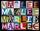 MARLEE Name Poster featuring photos of actual sign letters | eBay