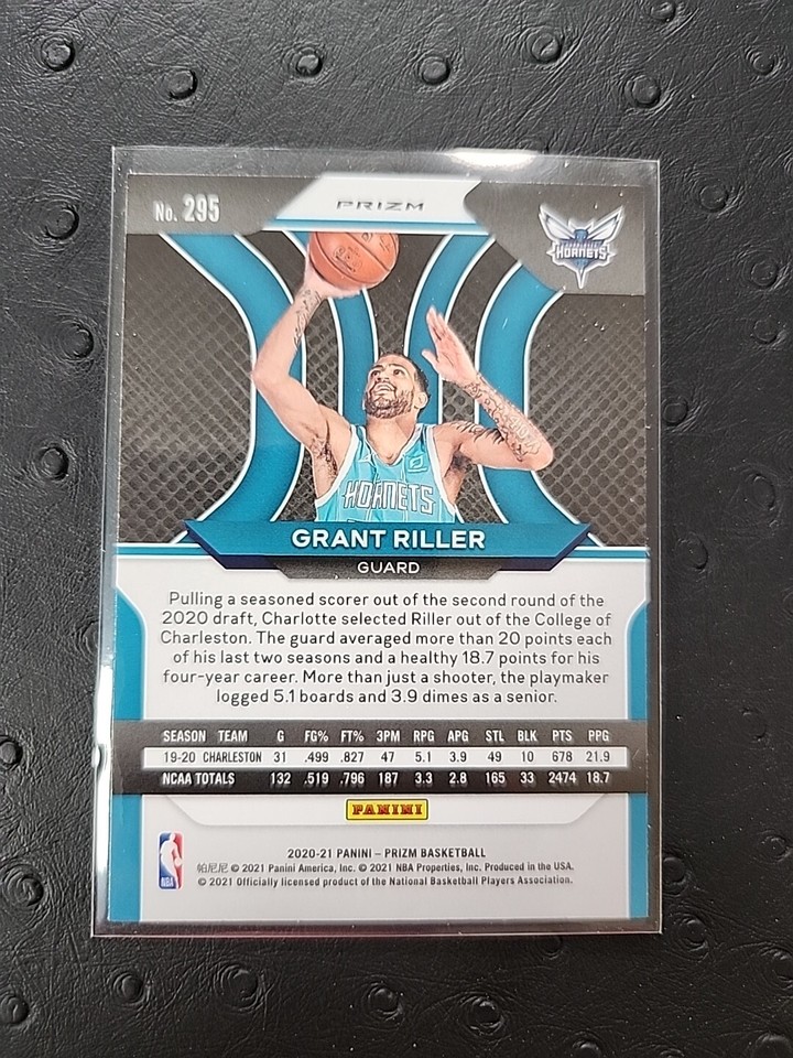 2020-21 Panini Prizm Grant Riller Rookie RC Red White Blue Hornets | eBay