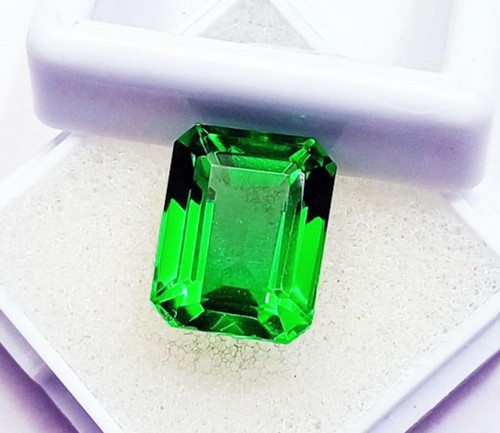 Green Color Topaz 7.20 Ct Certified Loose Gemstone With Free Gift ...