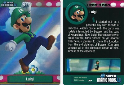 2015 SUPER MARIO BROS.U FOIL CARD LUIGI CARD #30 | eBay