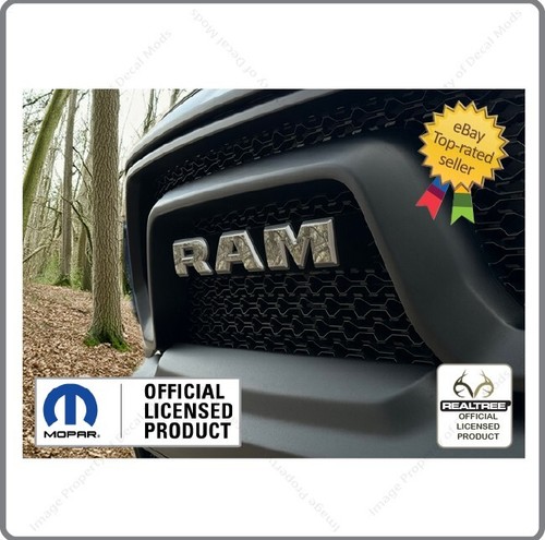 19-24 Gen5 RAM Grille OVERLAY Decals Rrealtree Camo APX Front Stickers ...