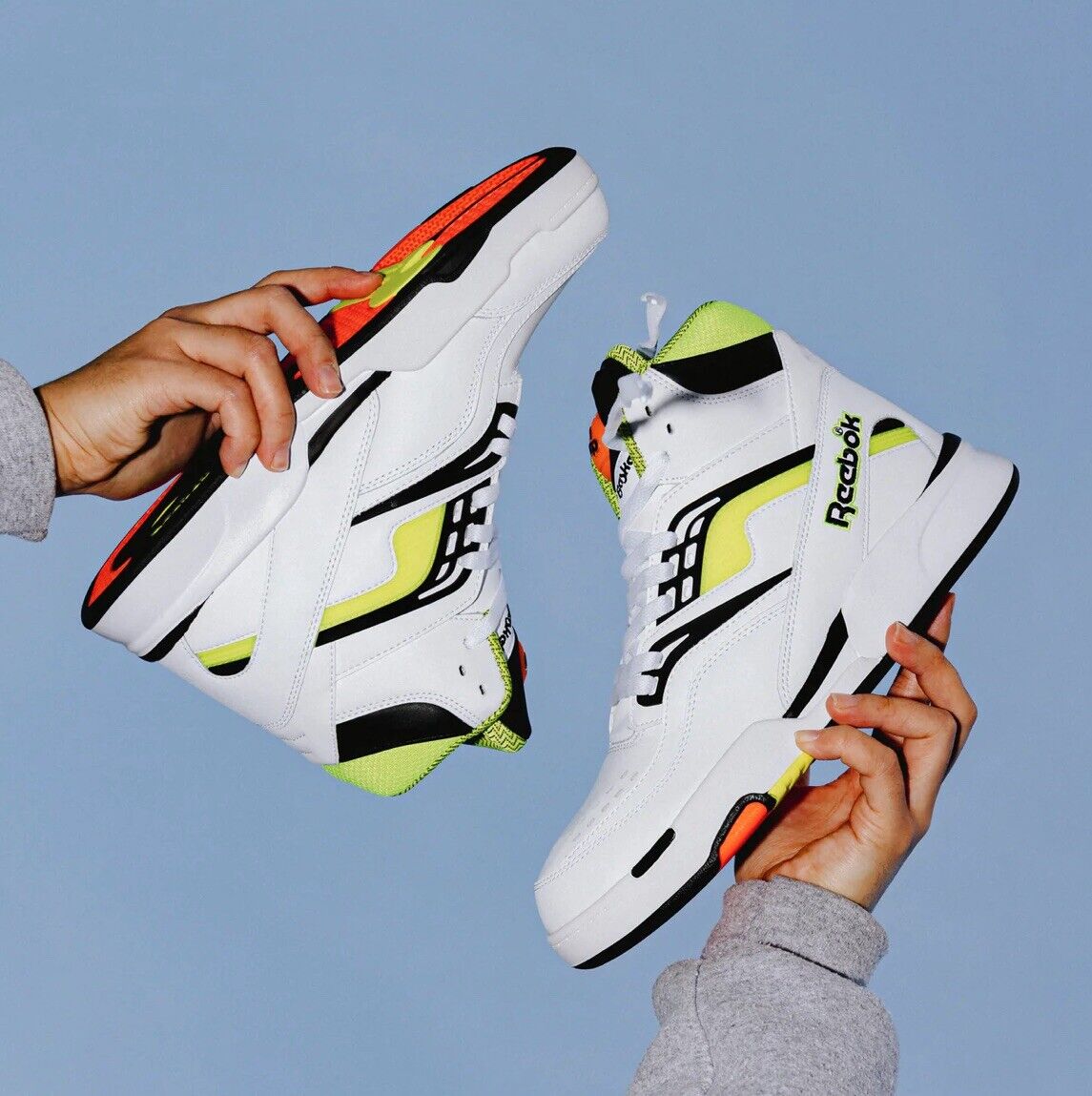 Reebok Pump TZ Twilight Zone Mens White Leather Lace Up Reebok Pump TZ Twilight Zone Mens White Leather Lace Up