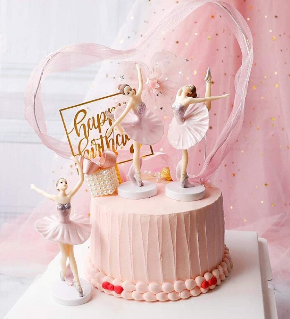 Ballerina Birthday Party Cake Hengbird Ballerina Cake Decoration Pack