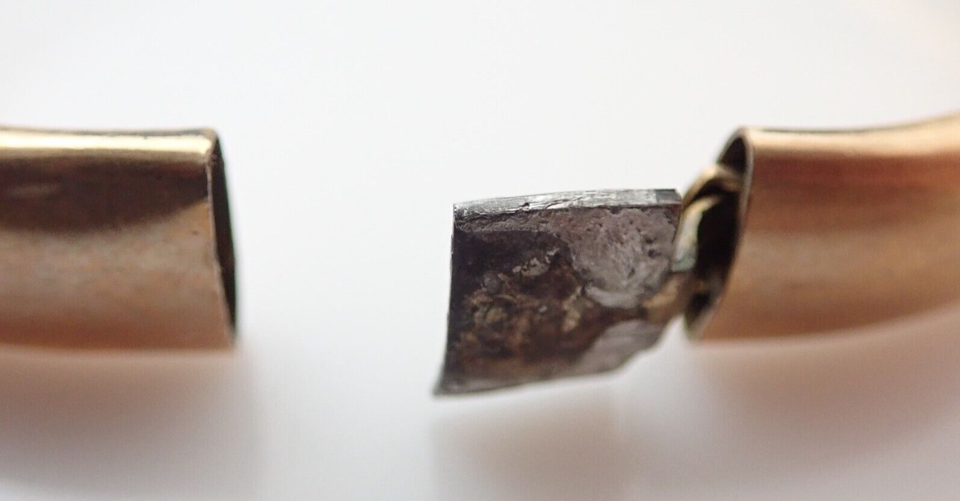 Antique Vintage Gold Filled Two Tone Etched Bangle Bracelet Parts ...