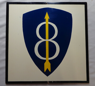 RARE WW1 8th Infantry Pathfinder Div. Isorel Masonite SSI Enameled ...