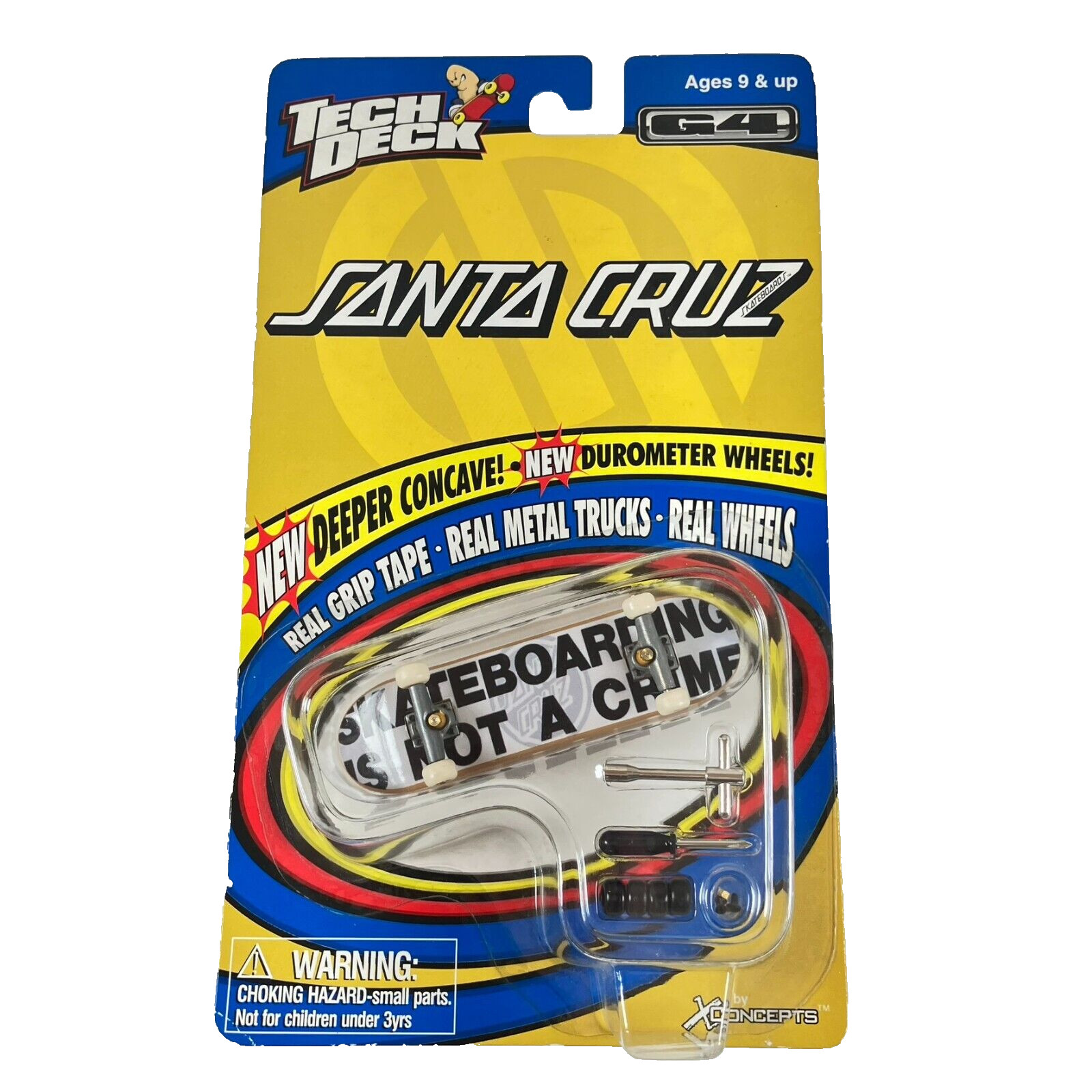 Tech Deck Santa Cruz X Concepts Vintage Fingerboard Skateboard Series 4440